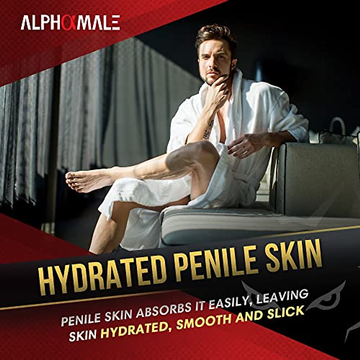 AlphaMale Penile Health Cream - Premium Penile Moisturizing Cream - Advanced Penile Moisturizer Lotion for Overall Penile Care for Men (4oz)