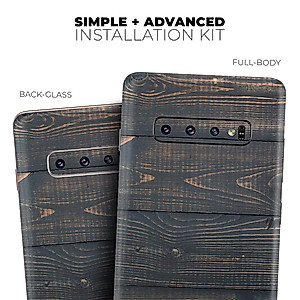 DesignSkinz Raw Wood Planks V14 Protective Vinyl Decal Wrap Skin Cover Compatible with The Samsung Galaxy S20 (Screen Trim & Back Glass Skin)