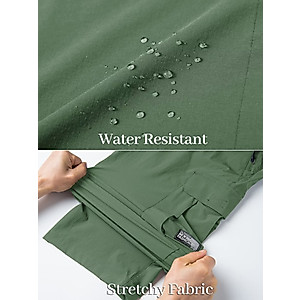 MAGCOMSEN Athletic Shorts for Men with Pockets Running Shorts Men Workout Shorts for Men Below Knee Shorts Casual Shorts Mens Hiking Pants Long Shorts Pea Green