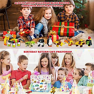 JHXXXL Party Favors - 24Pack Mini Building Blocks Toy for Party Favor for Kids 6-8-12,Goodie Bag , Bulk Toys Classroom Prizes ,Back to School Birthday Students Gifts Stocking Stuffers for Boy Girls
