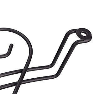 6 Bottles Wine Glass Rack,Cup Glass Stemware Iron Hanging Holder Organizer Under Cabinet Display Shelf Cup Storagefor Bar Kitchen