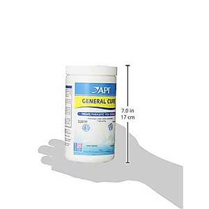 API GENERAL CURE Freshwater and Saltwater Fish Powder Medication 30-Ounce Bulk Box,White