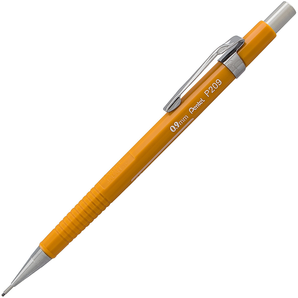 PENTEL Sharp Mechanical Drafting Pencil, 0.9 mm, Yellow Barrel, 2/Pack (P209BP2K6)