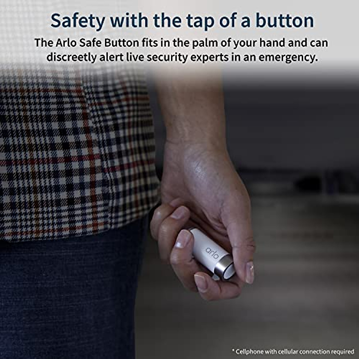 Arlo Safe Family Bundle - 1-Year Safe Family Plan & 2 Safe Button Accessories - Safety Keychain for Women, Elderly Assistance Products, College Essentials, Tracking Device for Kids, Personal Safety