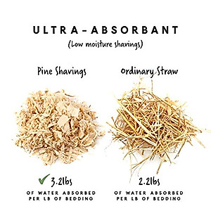 Manna Pro Fresh Flakes | Chicken Coop Bedding | Pine Shavings for Chicken Bedding | 4 Cubic Feet