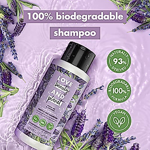 Love Beauty and Planet Smooth and Serene Argan Oil Shampoo For Frizz Control Argan Oil & Lavender Sulfate Free 13.5 oz