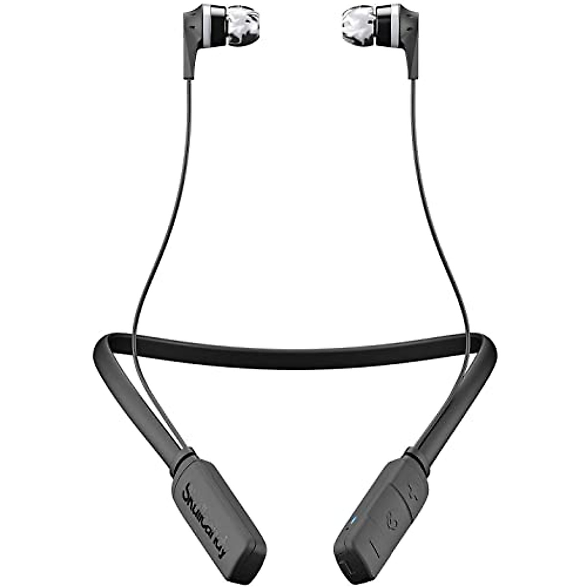 Skullcandy Ink'd+ Bluetooth Wireless Earbuds with Microphone, Noise Isolating Supreme Sound, 8-Hour Rechargeable Battery, Lightweight with Flexible Collar, Non-Retail Packaging - Black