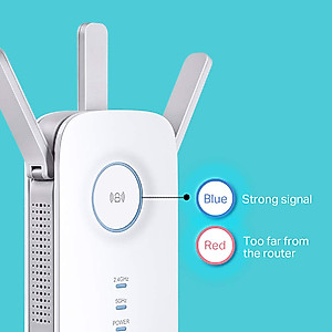 Certified Refurbished Tp-link AC1750 WiFi Range Extender with High Speed Mode and Intelligent Signal Indicator RE450 (Renewed Certified Refurbished)