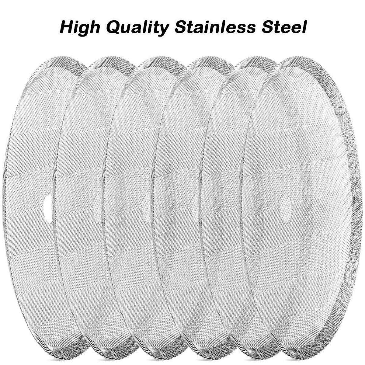 ACKLLR 4 Pack French Press Replacement Filter Screen,Reusable Stainless Steel Mesh Filters for Universal 1000 ml / 34 oz / 8 cup French Press Coffee Makers