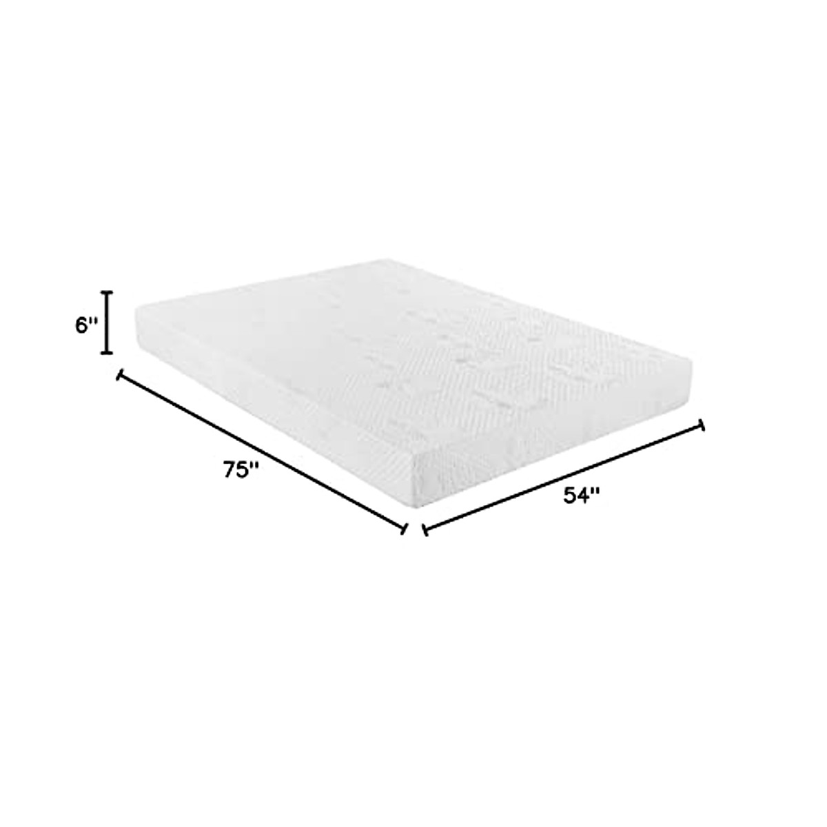 Olee Sleep 6 Inch Ventilated Multi Layered Memory Foam Mattress