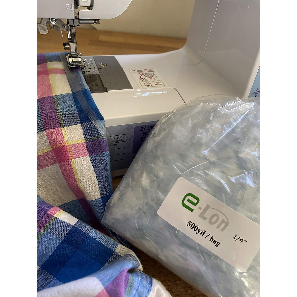 D.I.Y 1/4" Clear Elastic, 100% Thermoplastic Polyurethane, Small Packaging by Anytape Korea, 10 Yard, 30 Yard, and 500 Yard Packaging Available (1/4" Clear 500 Yard)