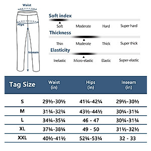 Little Donkey Andy Men's Waterproof Rain Pants Windproof Overpants Lightweight Outdoor Trousers for Hiking Golf Fishing Black XL