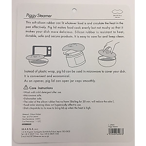 Marna White Piggy Steamer - Multipurpose Lid for Steaming, Covering, and Opening Jars