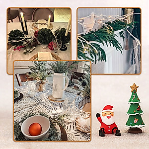 Lighted Garland with Birch Twigs, Hypestar 6FT Lighted Garlands with 48 LEDs for Christmas Decorations indoor, Birch Garland with Lights and Timer for Christmas (Battery Operated Birch Garland)