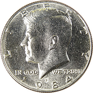 1984 P Kennedy Half Dollar BU Uncirculated Mint State 50c US Coin Collectible