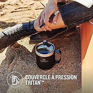 Stanley Classic Legendary Vacuum Insulated Tumbler-Stainless Steel Camp Mug, 1 Count (Pack of 1), Hammertone Green,354 milliliters