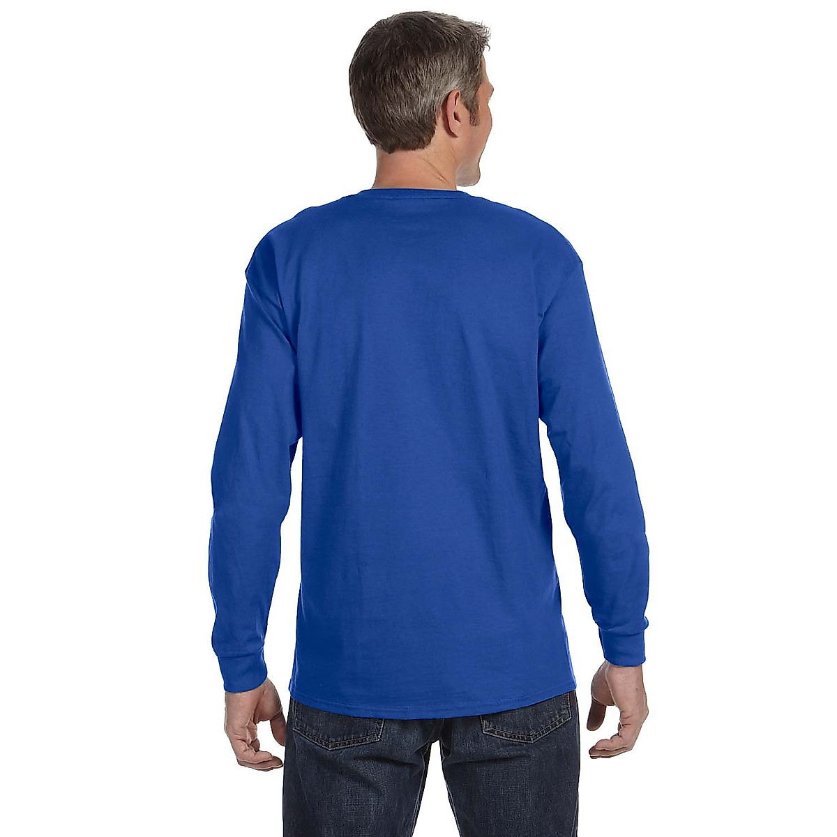 Hanes Men's ComfortSoft Long Sleeve TShirt, Deep Royal, XL