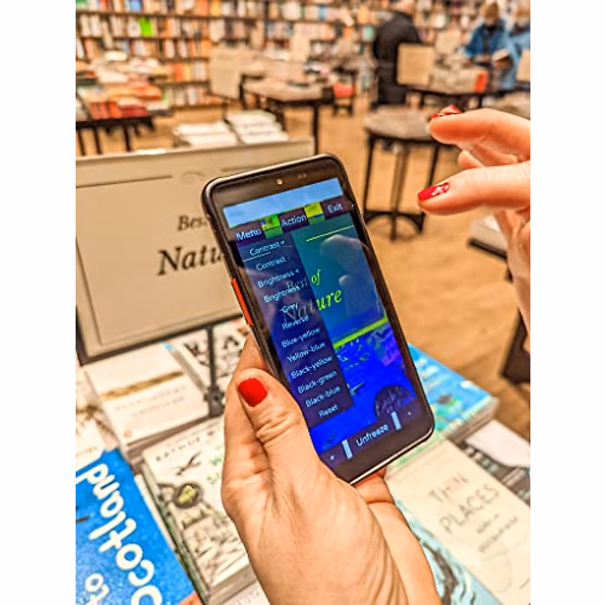 RealSAM Pocket Voice-Operated Unlocked 5G Smartphone for The Blind and Visually Impaired; Just Tap The Screen and Talk, It's That Simple (No Hunting Icons or Swiping Needed)