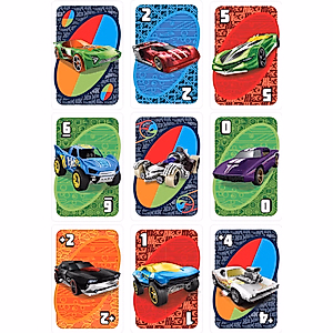 Hot Wheels UNO Matching Card Game Featuring 112 Cards with Hot Wheels Graphics, Game Night, Kids Gift Ages 7 Years & Older