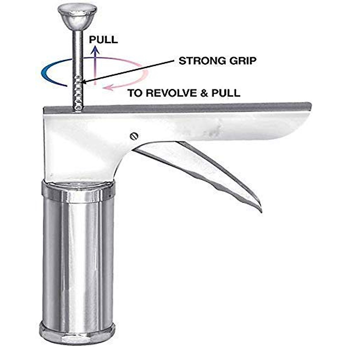 Stainless Steel Kitchen Press with 15 Different Types Sev Maker Noodles and Many More. Made in India