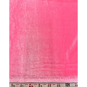 Princess Candy Pink Polyester Spandex Stretch Velvet Fabric for Bows, Top Knots, Head Wraps, Clothes, Costumes, Crafts - NewFabricsDaily