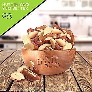Nut Cravings - Raw Brazil Nuts, Unsalted, No Shell, Whole, Equivalent to Organic (16oz - 1 LB) Bulk Nuts Packed Fresh in Resealable Bag - Healthy Protein Food Snack, Natural Keto Friendly Vegan Kosher