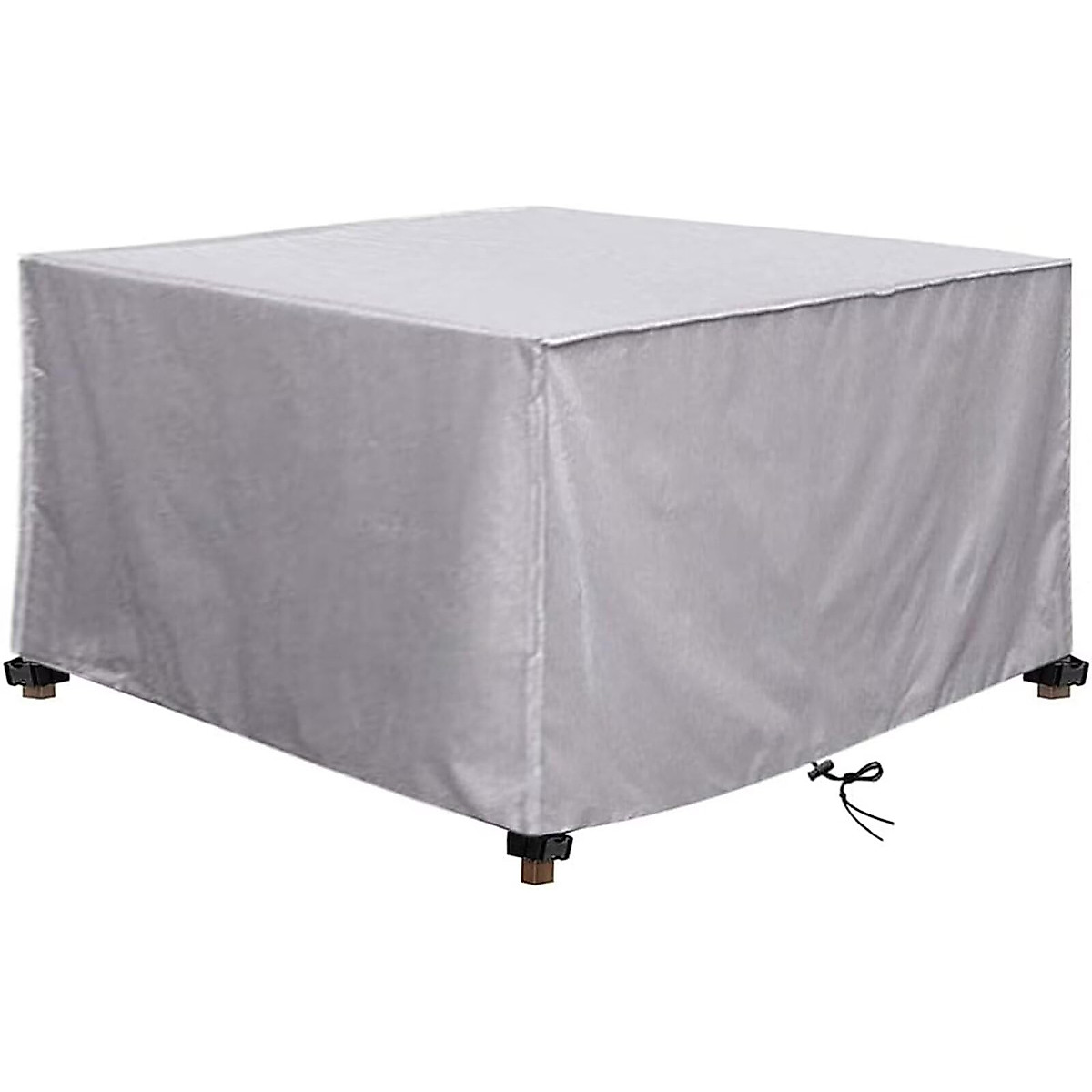 Patio Furniture Set Cover,(48" L x 36" W x 40" H) Rectangular Outdoor Table and Chairs Cover,420D Oxford Tear-Resistant Waterproof UV Resistant Wind Dust Proof Furniture Set Covers,Silver