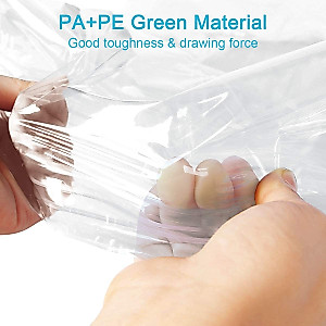 SunHorde Hanging Space Bags Vacuum Storage Bags for Clothes, Dress, Winter Coats, 6 Pack 53.1x27.6 inch, Large Reusable Garment Protector