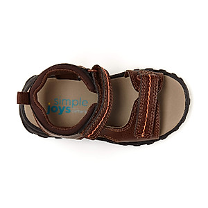 Simple Joys by Carter's Boy's Rowan Beach Sandal, Brown, 10 Toddler