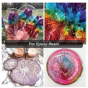 Metallic Alcohol Ink Set - 20 Metal Colors, Concentrated Alcohol-Based Ink, Epoxy Resin Paint Dye for Resin Coasters, Acrylic Painting, Tumbler Making,10 ml Each