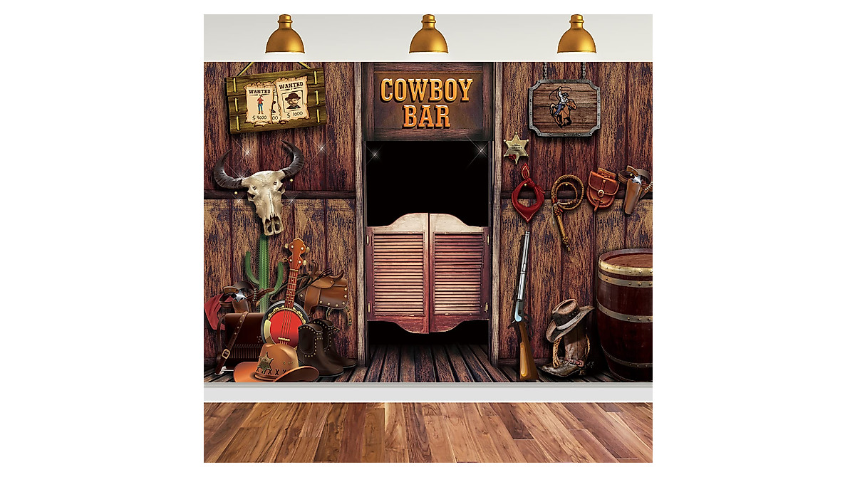 Western Cowboy Backdrop - Perfect for Parties & Events