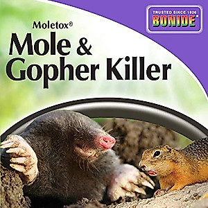 REVENGE Moletox Mole & Gopher Killer Poison Bait Granules, 1 lb. Ready-to-Use Control for Pocket Gophers in Lawn