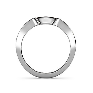 TriJewels Iolite & Natural Diamond Engagement Ring & Wedding Band Set 1.25 ctw 14K White Gold.size 9.0