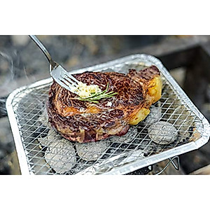 EZGRILL Disposable Charcoal Grill Ideal for Camping and Tailgate Parties -Pack of 2 Small size Portable, Easy To Light, and Convenient charcoal grill Lasts 1.5 hours Grill Anytime, Anywhere