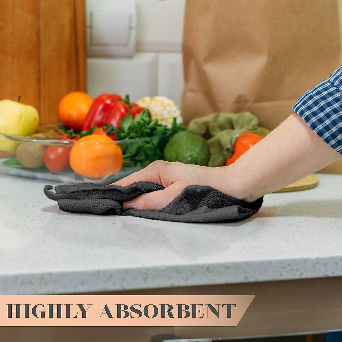 White Classic Wealuxe Grey Washcloths for Body and Face Towel, Cotton Wash Cloths Bulk 48 Pack, Wash Clothes 12x12 Inch, Soft Absorbent Gym Towels