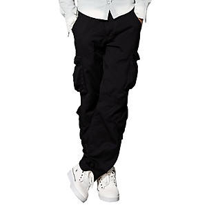 Match Men's Wild Cargo Pants(Black,36)