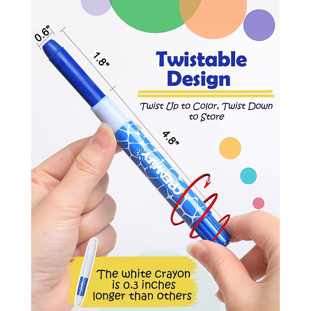 Creamify Rainbow Colors Face Painting Kits- 16 Colors Twistable Face Paint Marker Sticks with 2 Brushes, LGBT Washable Face Paint Crayons Kit, Birthday, Pride Day