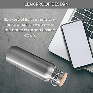 SXSTORE Metal Water Bottle - Water Bottle Steel - Insulated Water Bottles 24oz - Stainless Steel Bottle - Bottle Water for Bike - Small Stainless Steel Water Bottle - Dishwasher Safe Steel Bottle.