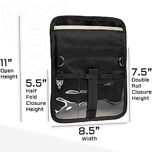 Xtreme Sight Line ~ Xecutive Faraday Bag for Phones and Other Small Electronics (11" x 9") ~ Data Security for Executive Travel ~ Shoulder Strap Included ~ Tracking/Hacking Defense