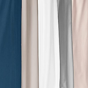 Amazon Aware 100% Organic Cotton 300 Thread Count Duvet Cover Set - Navy, Full/Queen