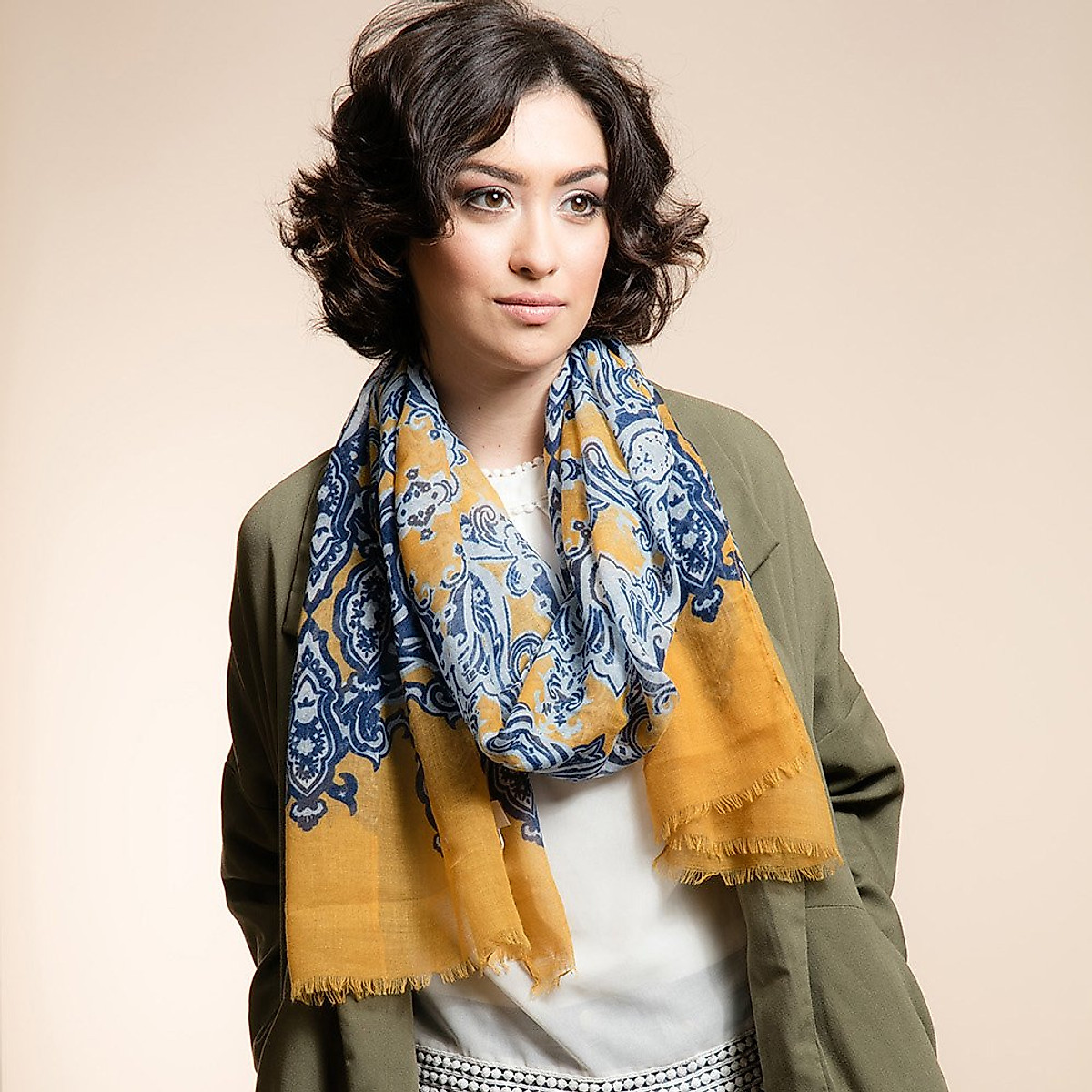 Savage Seamless Paper Photography Backdrop - Color #19 Egg Nog, Size 107 Inches Wide x 36 Feet Long, Backdrop for YouTube Videos, Streaming, Interviews and Portraits - Made in USA