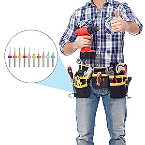 20 Pcs Micro Drill Bit Set 0.3-1.2mm Micro Drill Bits Tungsten Steel PCB Print Circuit Board Flute CNC Router Bits Shank for Rough Stone Jewelry Punching Engraving