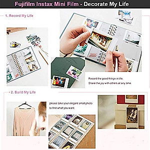 Fujifilm Instax Mini Instant Film White 80 Sheets Color Photo Paper for Fuji Mini 9, Mini 8, Mini 7s, Mini 8+, Mini 70, Mini 90, Share Printer SP-2, SP-1, Polariod 300 Cameras