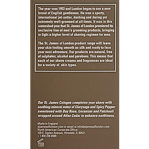 St James of London Cedarwood & Clarysage Cologne, 1.69 Fl Oz