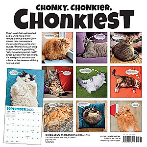 Chonkers Wall Calendar 2023: Irresistible Photos of Snozzy, Chonky Floofers Paired with Relaxation-Themed Quotes