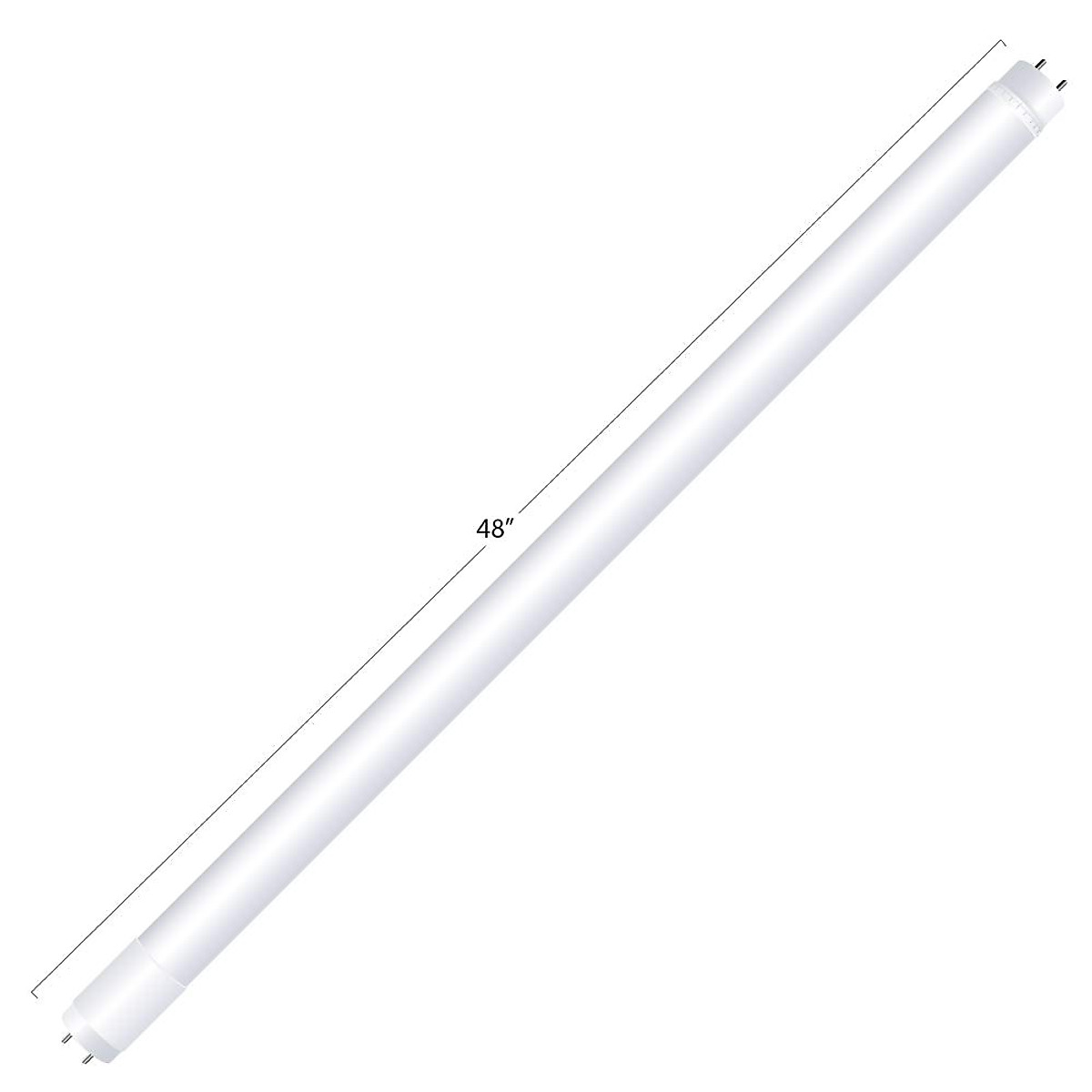 Feit Electric T8 LED Bulbs 4 Foot, 32 Watt Equivalent, Type A Tube Light, Plug & Play, T8 or T12 LED Fluorescent Replacement, Frosted, T48/830/LEDG2/4, 3000K Warm White, (Pack of 4)