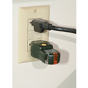 Greenlee GT-10GFI Tester, Circuit GFI, Circuit Tester Polarity Cube for Troubleshooting 20 VAC Grounded Outlets and Testing GFCI Receptacles, Black, Small