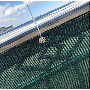 GWOKWAI Fence Privacy Screen Mesh, Heavy Duty Windscreen Fencing Netting with 12pcs Tie Shade Net Cover for Garden Fence Construction Site Yard