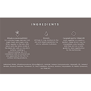 SJOLIE Violet Spray Tan Solution - Luxe 9 - Medium Blend | Sunless Tanning Solution for a Hydrating, Deep Brown Tan (8oz)