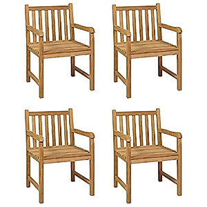 TCSGURK Patio Dining Set,Teak Finish and Ideal for Outdoors, Outdoor Patio Furniture Set